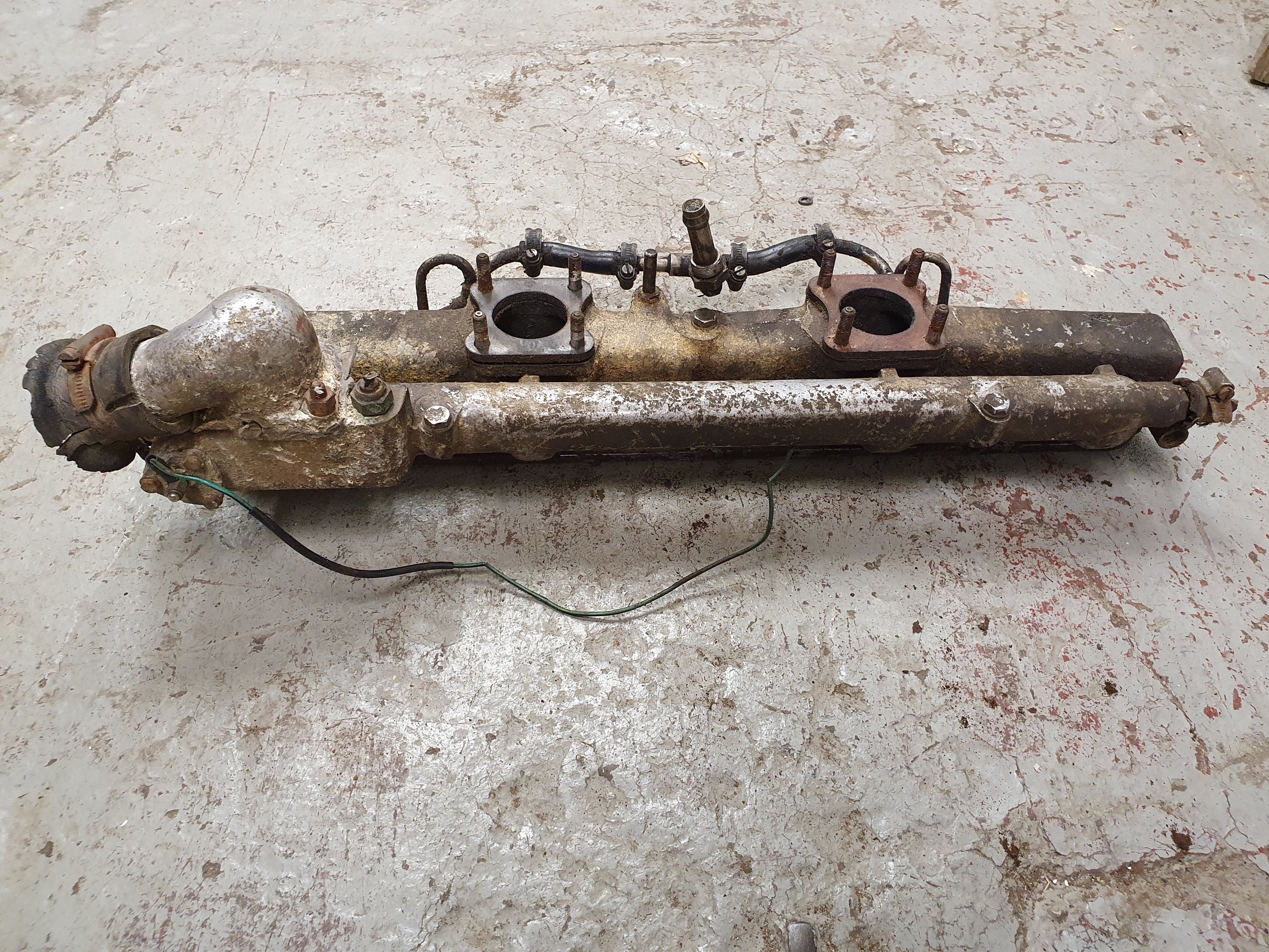 Jaguar MK2/XK150 Dual/Twin SU Carburetor Intake Manifold C14809A ...